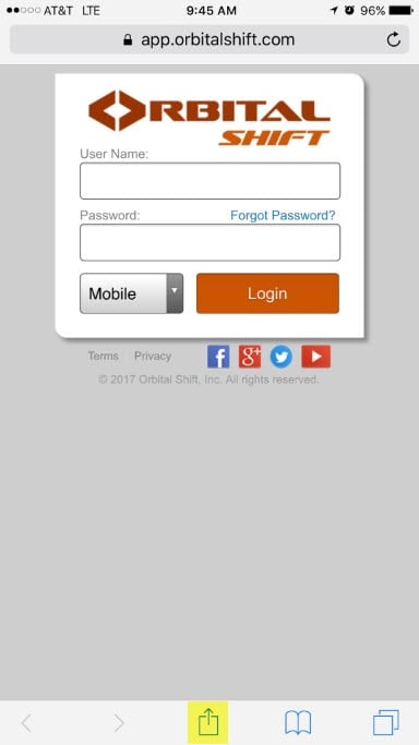 Hey Orbital Shift users, we have a solution for easier mobile login